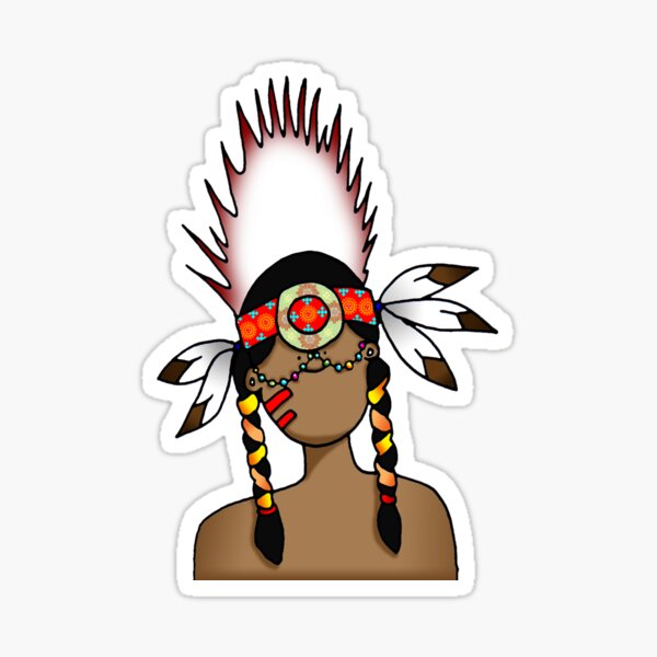 "pow wow dancer boy" Sticker by JasonTrivettart | Redbubble