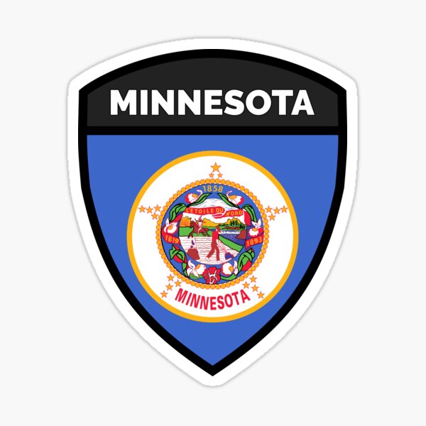 "MINNESOTA BADGE II" Sticker for Sale by dreamyguy | Redbubble