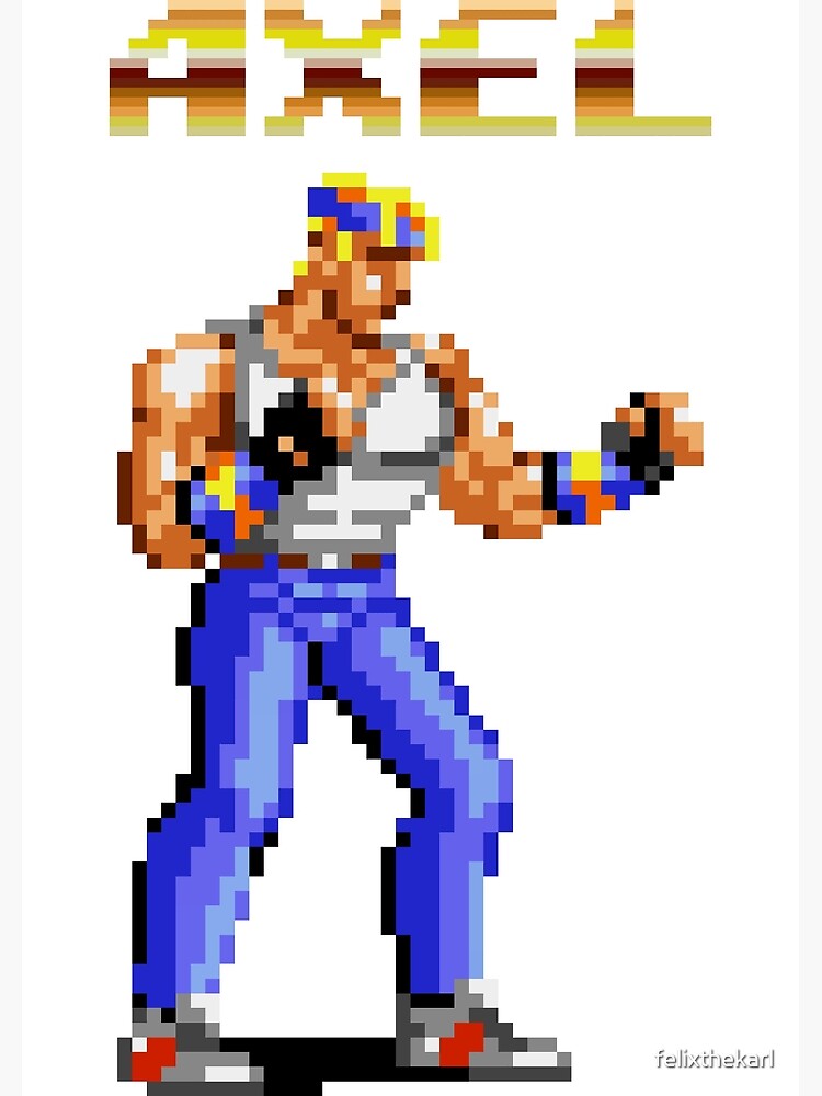 "Axel Stone from Streets of Rage" Poster by felixthekarl | Redbubble