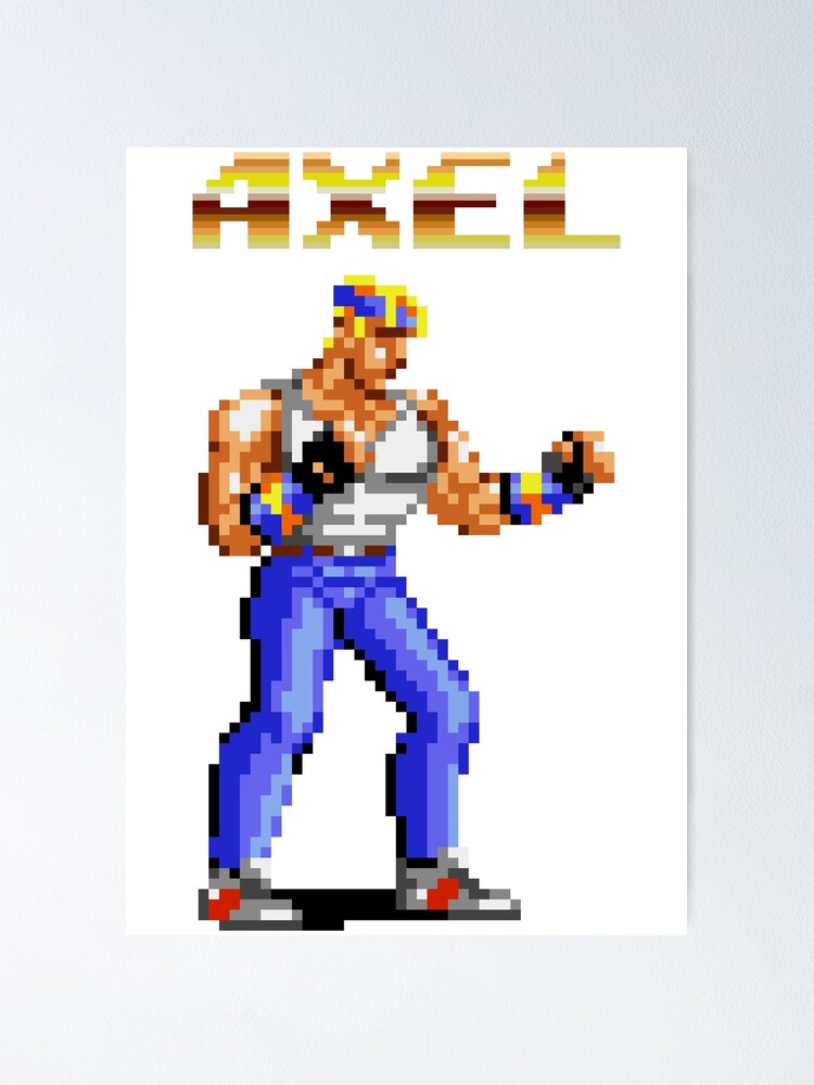 "Axel Stone from Streets of Rage" Poster by felixthekarl | Redbubble
