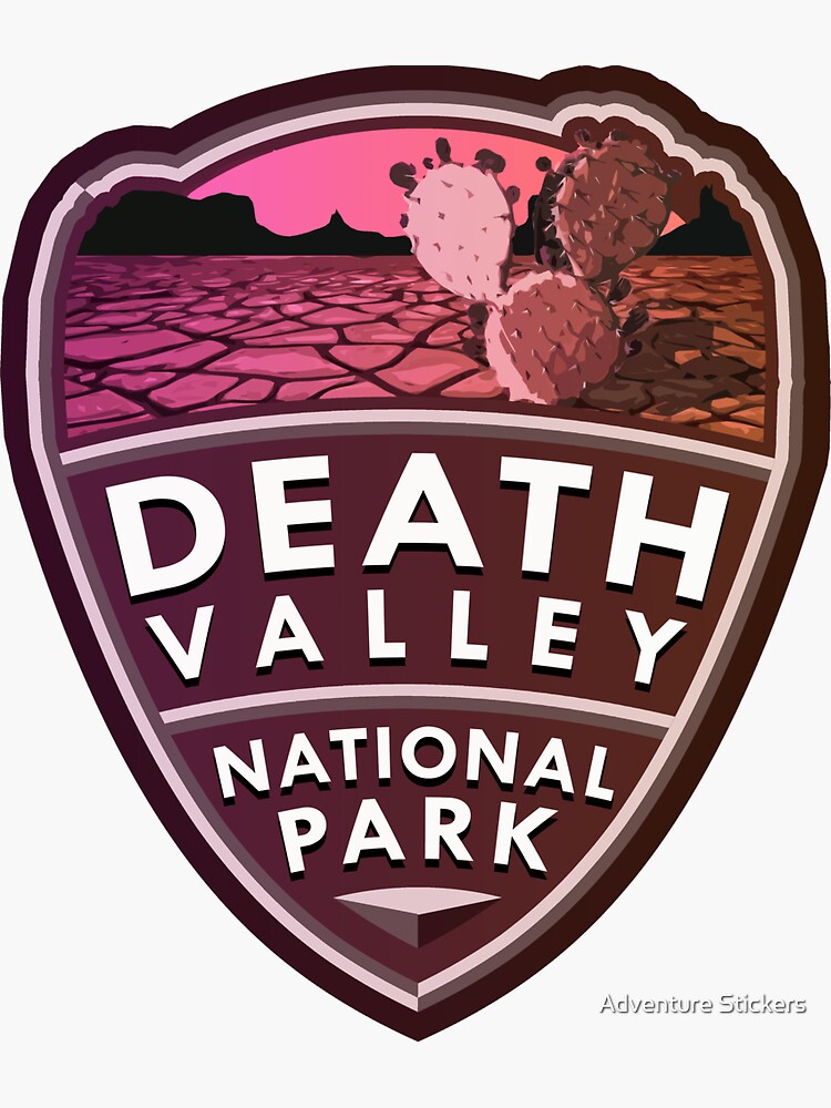 "Death Valley National Park Simple" Sticker for Sale by tysonK | Redbubble