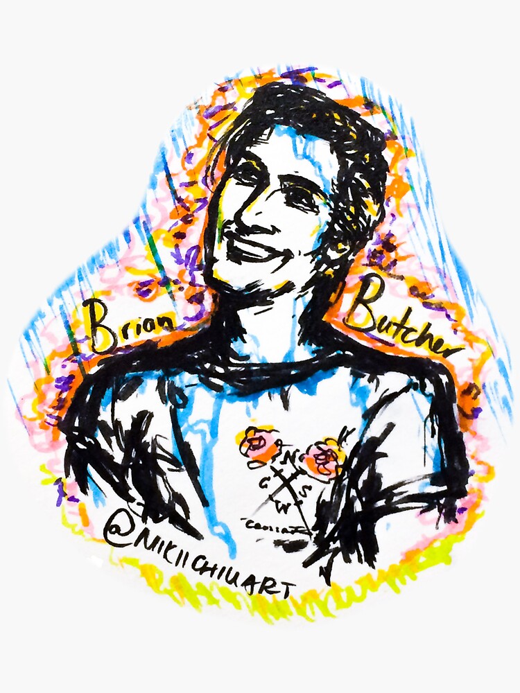 Pegatina «# 28.1 - Brian Butcher (El equipo de casa)» de mikiichiuart ...