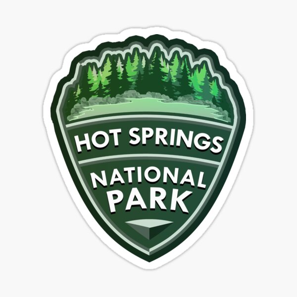 "Hot Springs National Park Simple" Sticker for Sale by tysonK | Redbubble