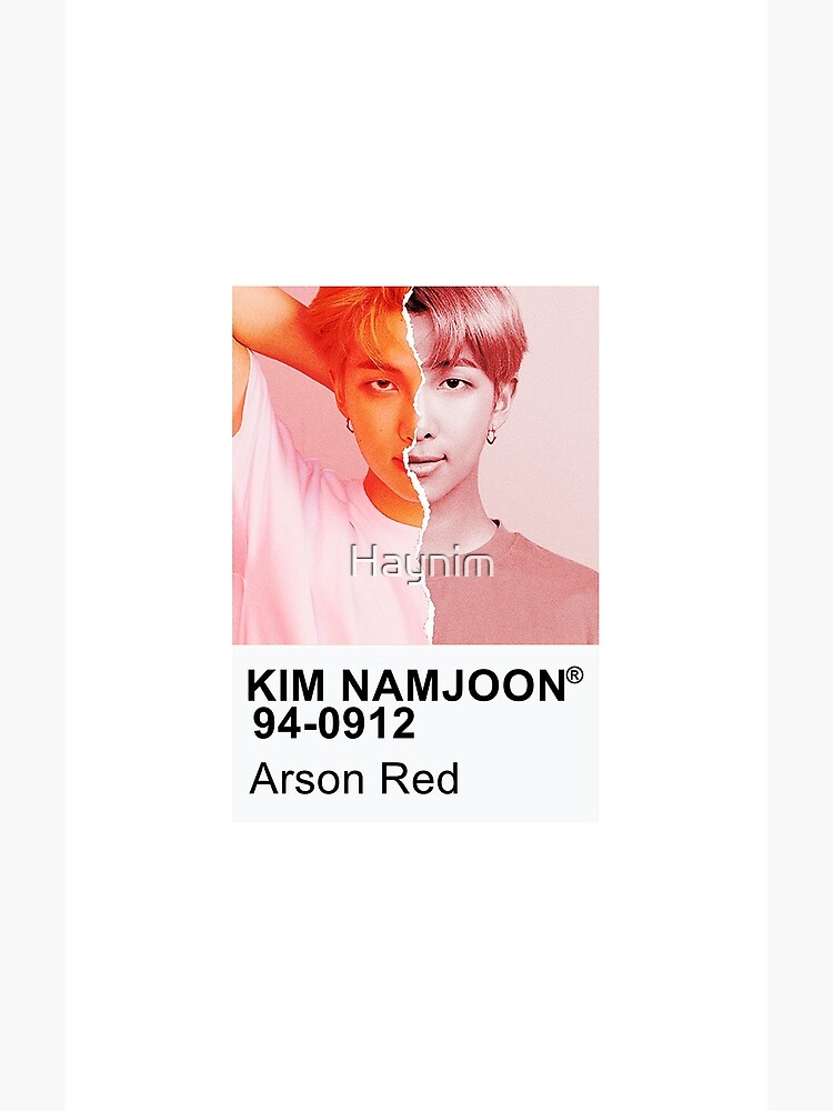 "[BTS] PANTONE® SERIE - Namjoon" Poster by Haynim | Redbubble
