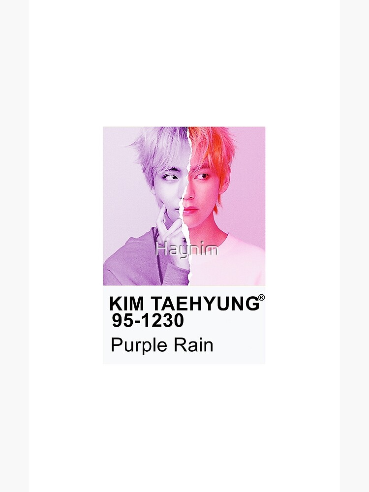Póster «[BTS] PANTONE® SERIE - Taehyung» de Haynim | Redbubble