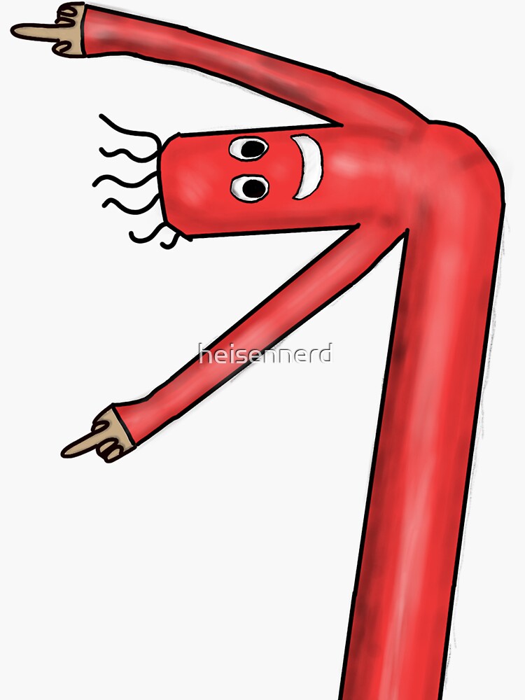 "wacky waving inflatable tube car dealer man" Sticker for Sale by ...