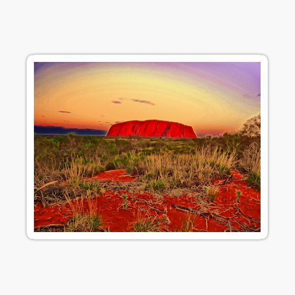 "The magic of Uluru" Sticker by vadim19 | Redbubble
