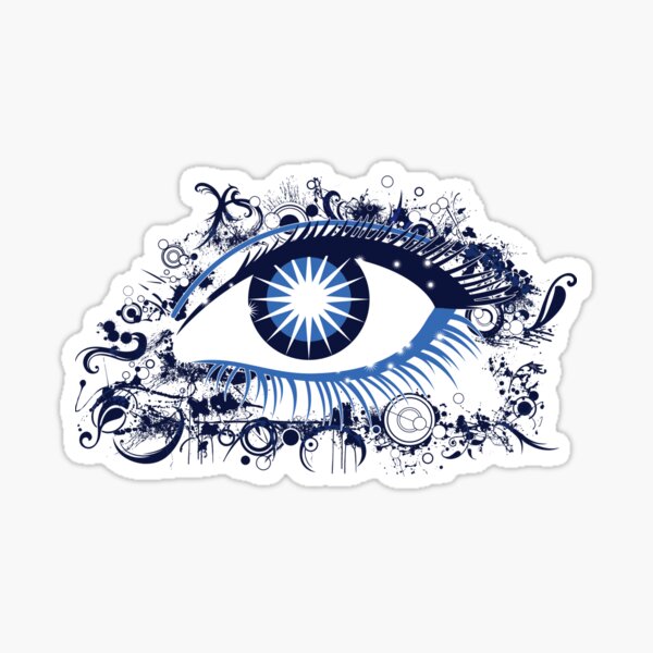 "Magic eye" Sticker for Sale by Adracir | Redbubble