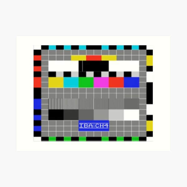"IBA Test Card" Art Print for Sale by lgpmachine | Redbubble