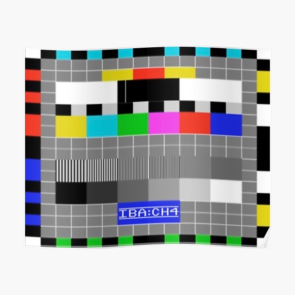 "IBA Test Card" Poster by lgpmachine | Redbubble