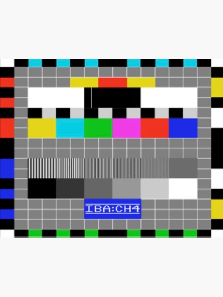 "IBA Test Card" Sticker by lgpmachine | Redbubble