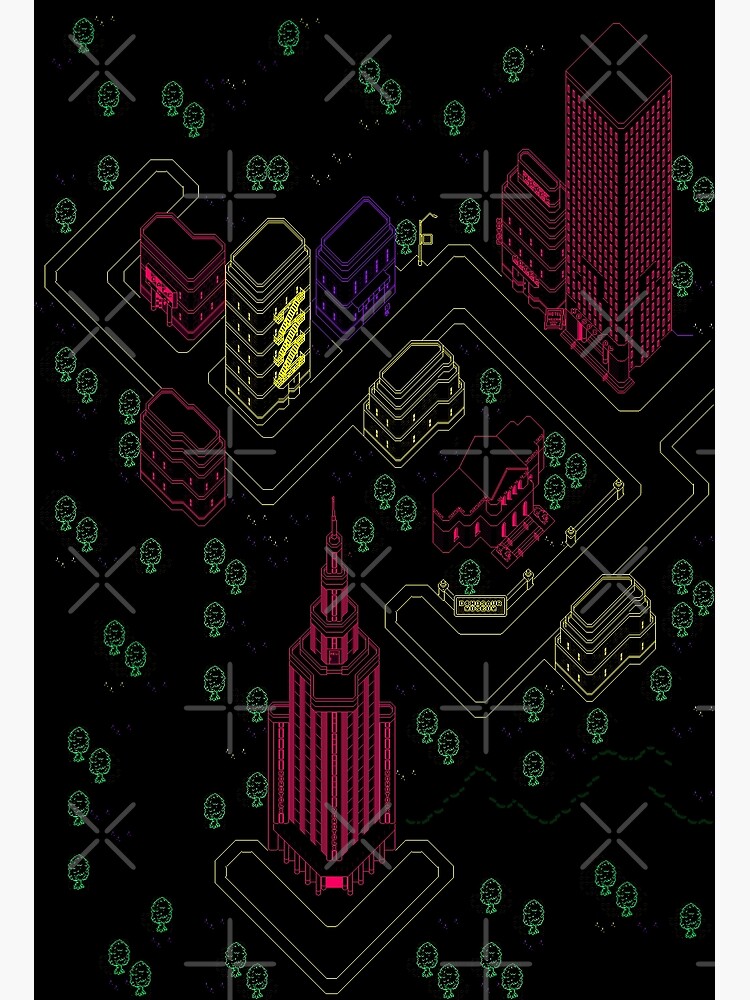 "Earthbound - Moonside Full Map" Poster for Sale by remembermekid ...