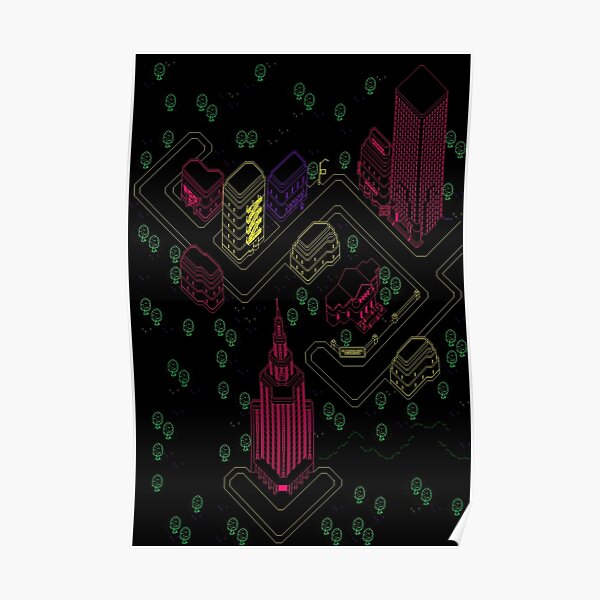 "Earthbound - Moonside Full Map" Poster for Sale by remembermekid ...