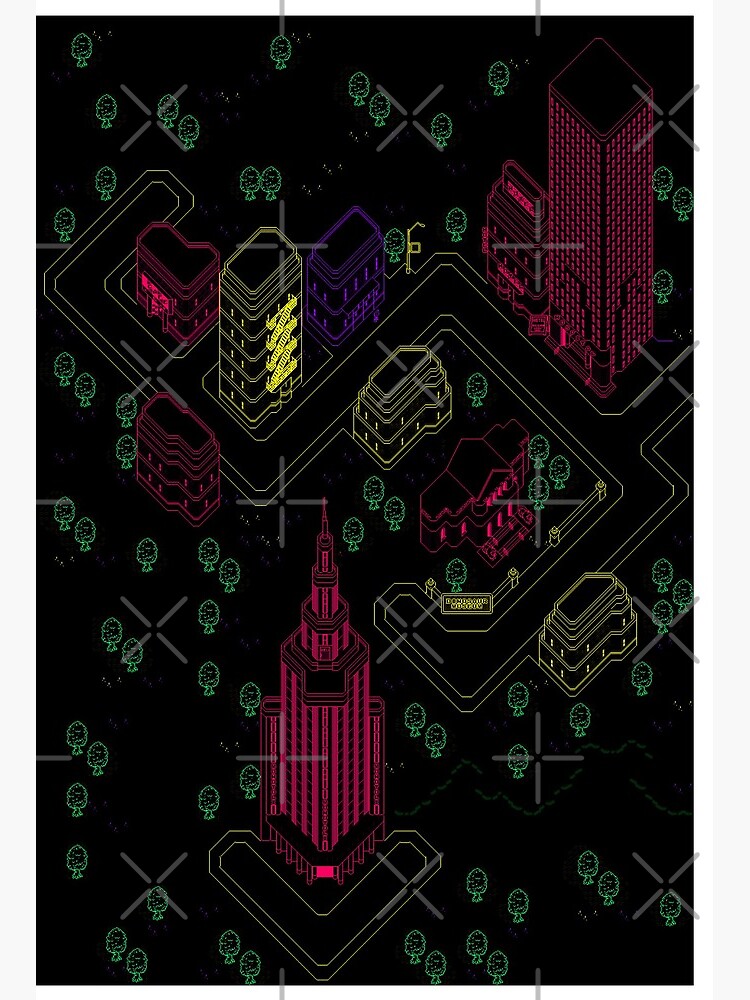 "Earthbound - Moonside Full Map" Art Board Print for Sale by ...