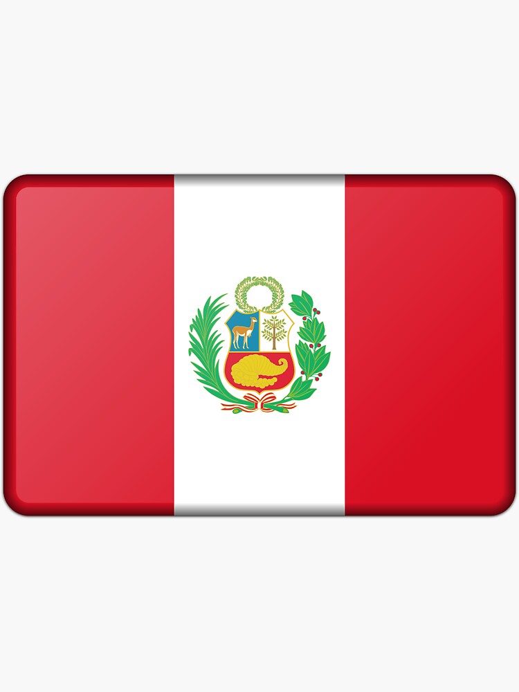 "Peru Flag" Sticker by teedesiigner | Redbubble