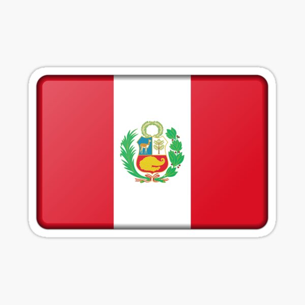 "Peru Flag" Sticker by teedesiigner | Redbubble