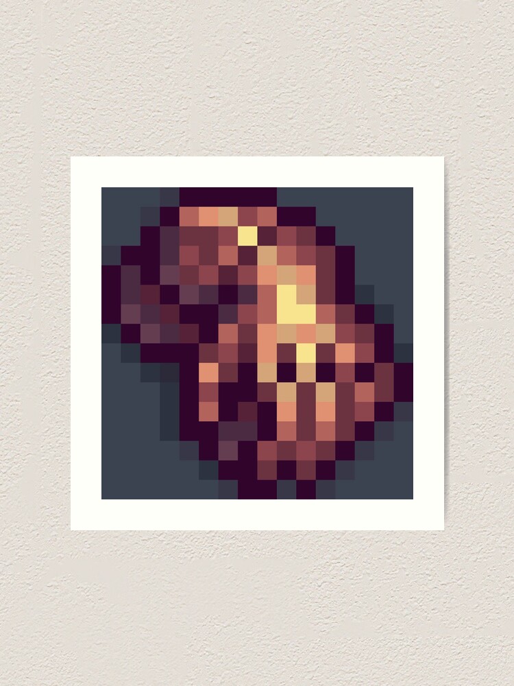 "Pixel Bronze Gauntlets" Art Print by BenHenry | Redbubble