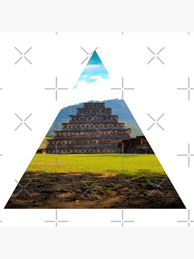 "Double exposure Mayan temple triangle" Poster for Sale by phys | Redbubble