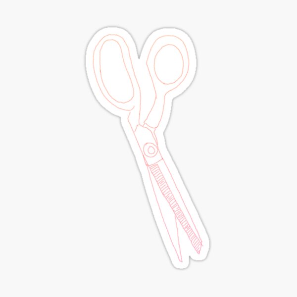 "Rose Gold Scissors " Sticker for Sale by Bunnyfuncake | Redbubble