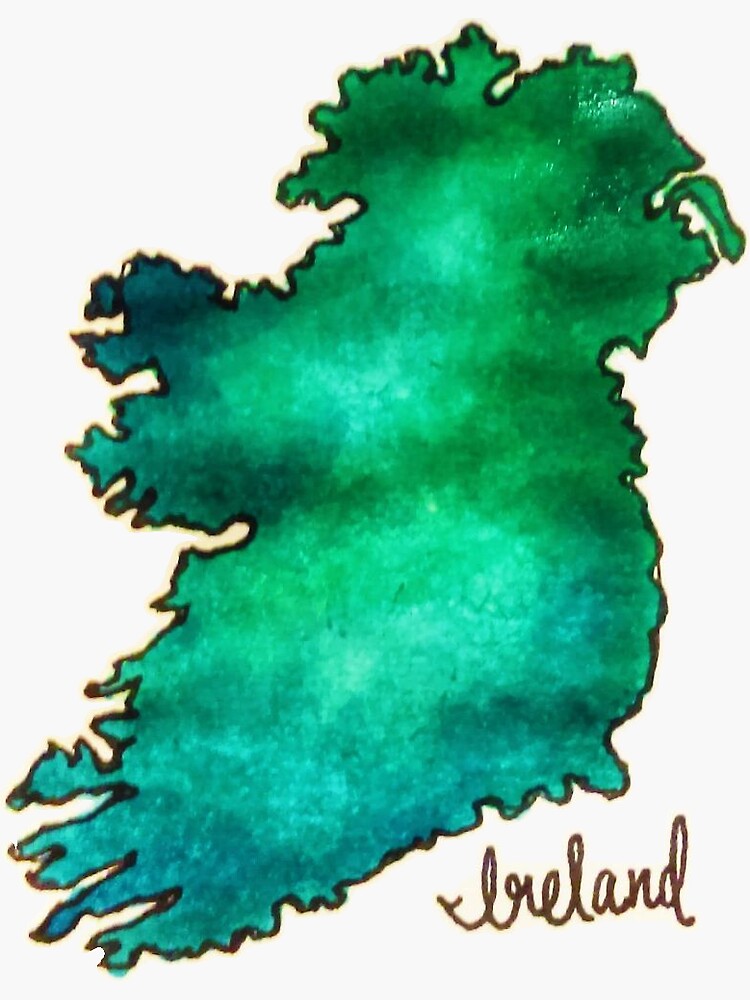 "Ireland Map" Sticker for Sale by Brenander | Redbubble