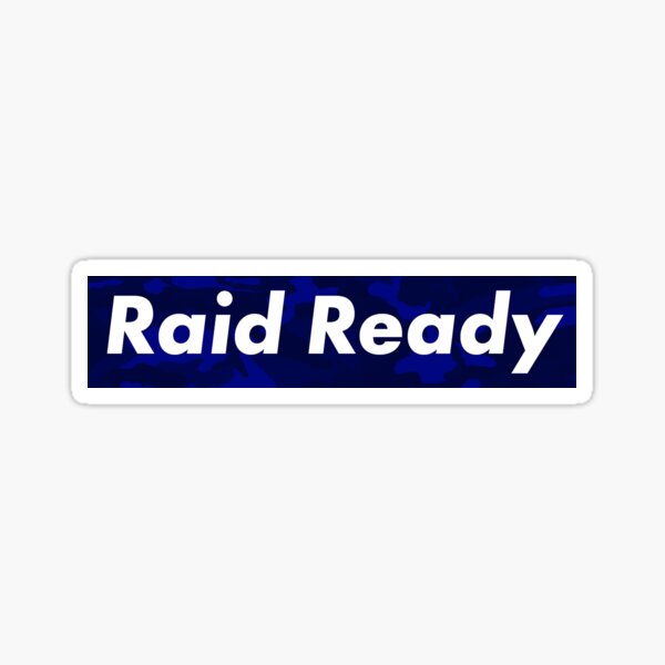 "Raid Ready Camo" Sticker for Sale by InTrendSick | Redbubble