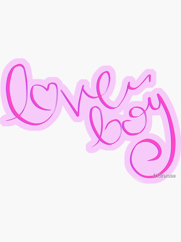 "Lover Boy" Sticker for Sale by Dxllhxuse | Redbubble