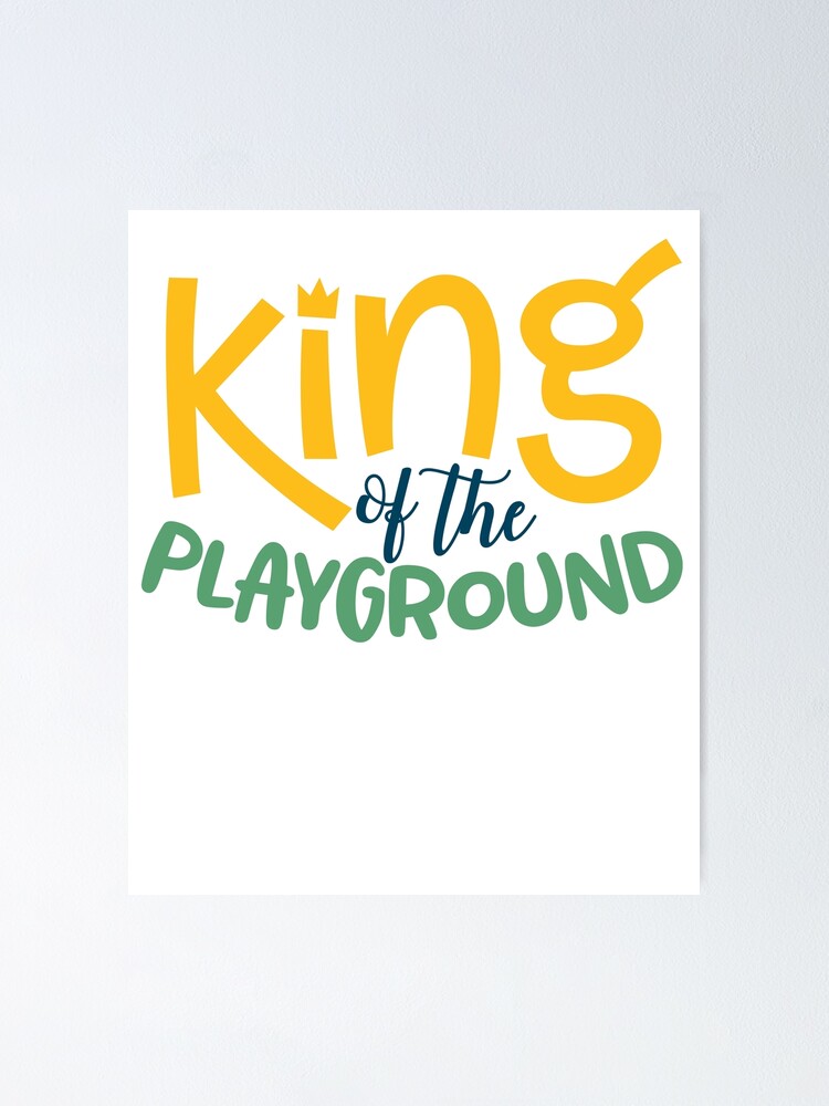 Póster «Rey del patio de recreo Primer día o uniforme escolar para ...