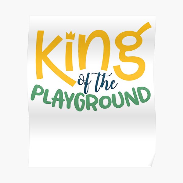 Póster «Rey del patio de recreo Primer día o uniforme escolar para ...