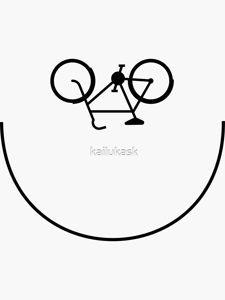 "Smile bike face" Sticker by kailukask | Redbubble