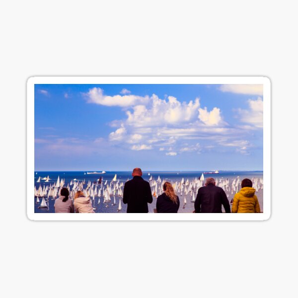 "The Barcolana regatta in the gulf of Trieste" Sticker by zakaz86 ...