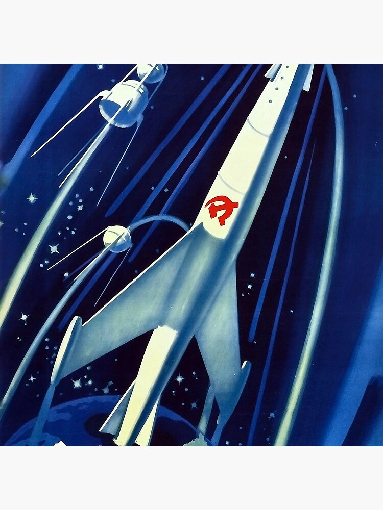"CCCP Space Poster" Throw Pillow for Sale by entroparian | Redbubble