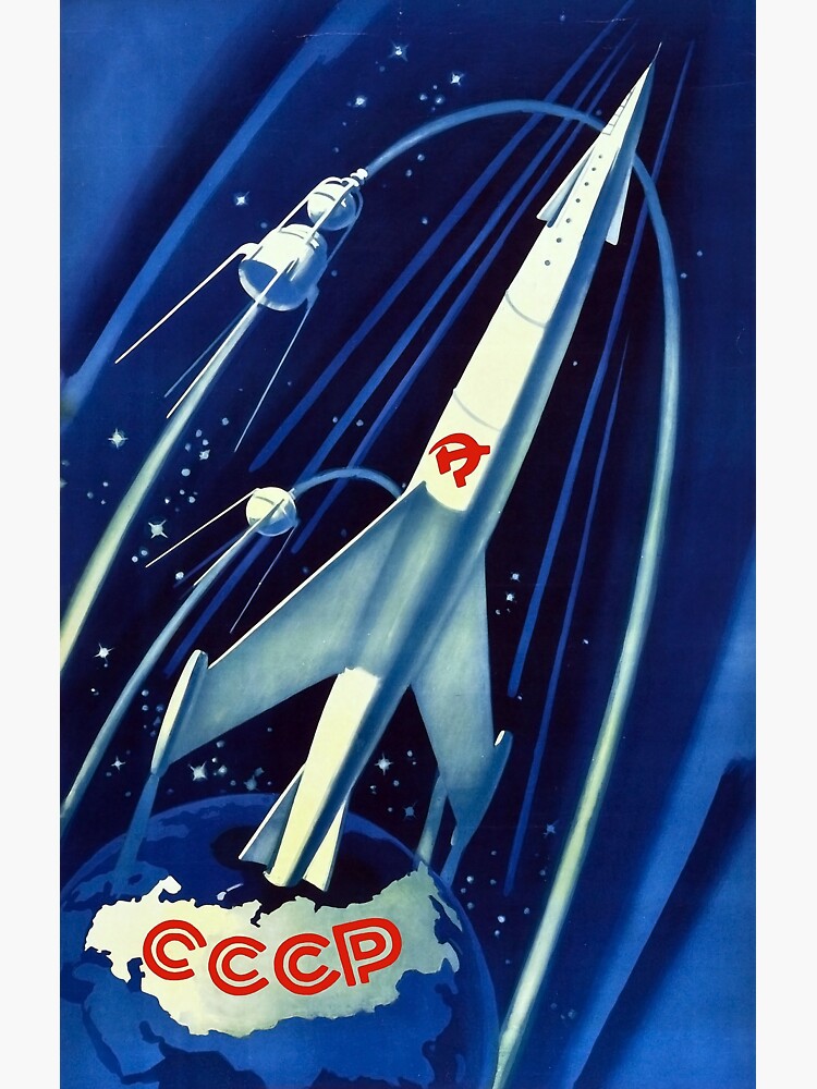 "CCCP Space Poster" Sticker by entroparian | Redbubble
