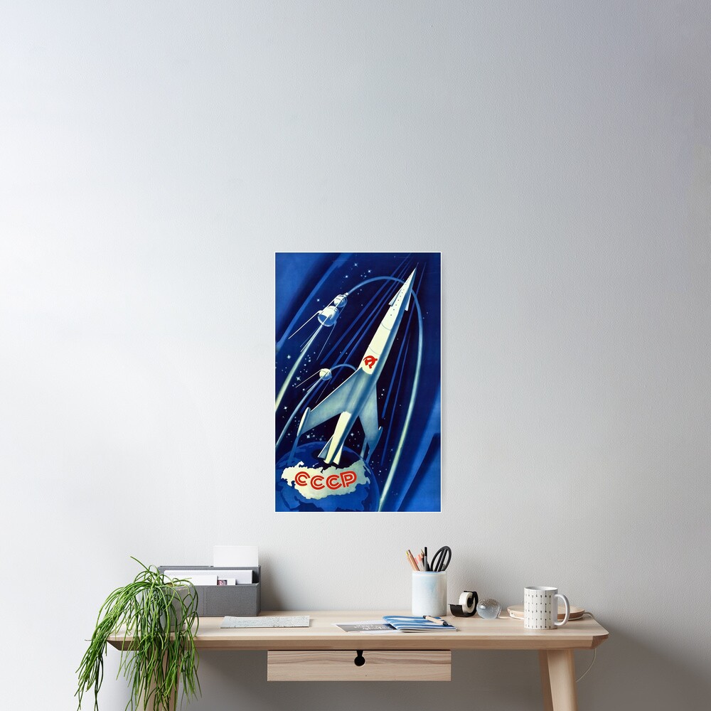 "CCCP Space Poster" Poster for Sale by entroparian | Redbubble