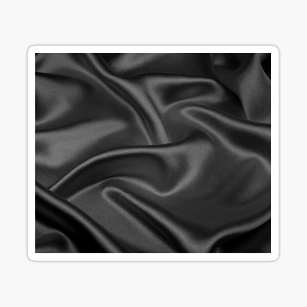 "Black Satin 3D Texture" Sticker for Sale by FotoArtist | Redbubble