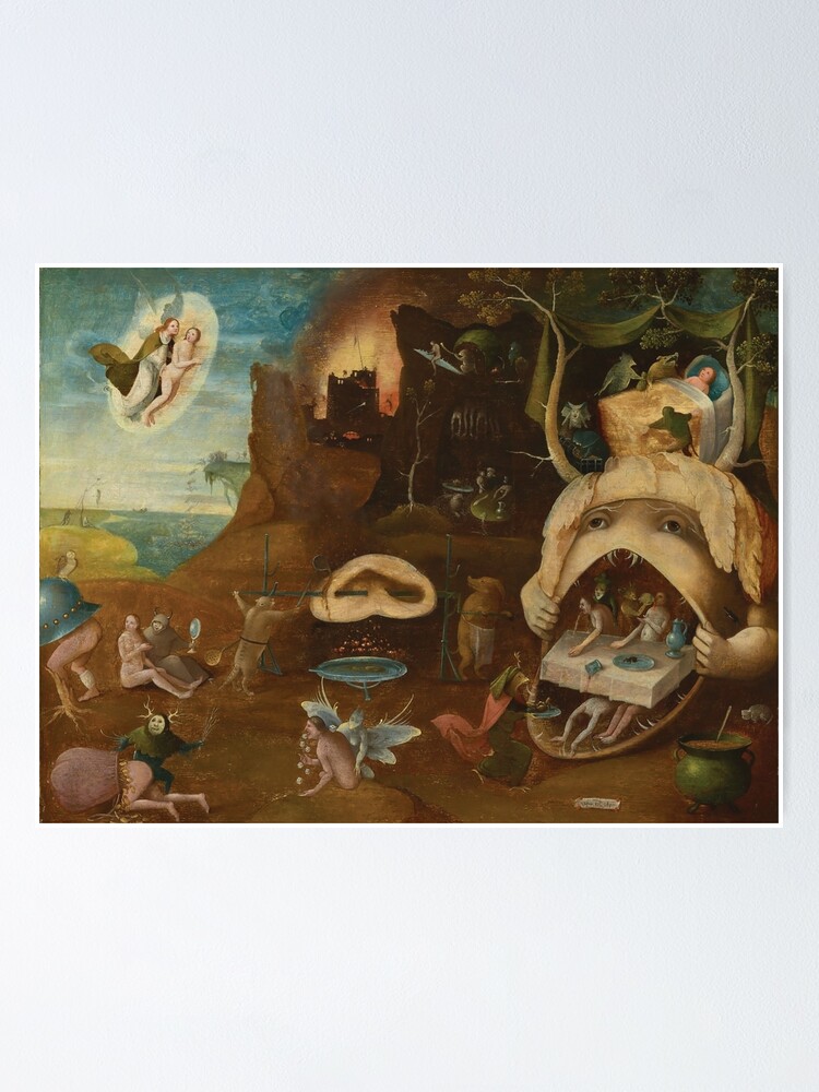 "The Vision of Tundale - Follower of Hieronymus Bosch" Poster for Sale ...