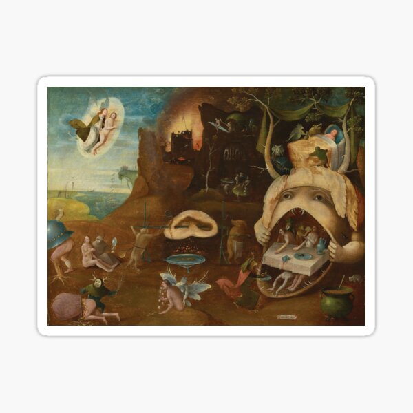 "The Vision of Tundale - Follower of Hieronymus Bosch" Sticker for Sale ...