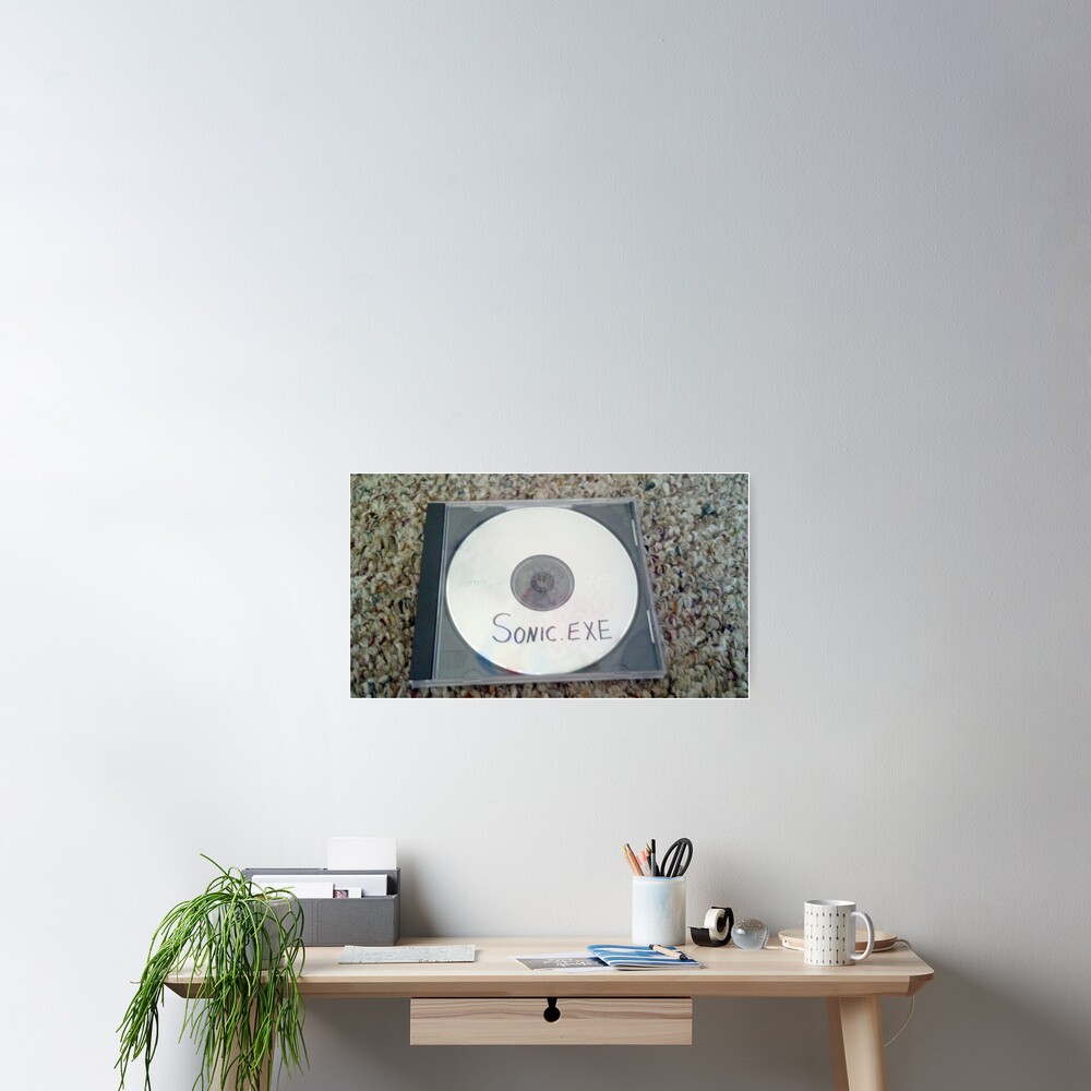 "SONIC.EXE Original Disk - Creepypasta" Poster for Sale by DaniBlueFox ...