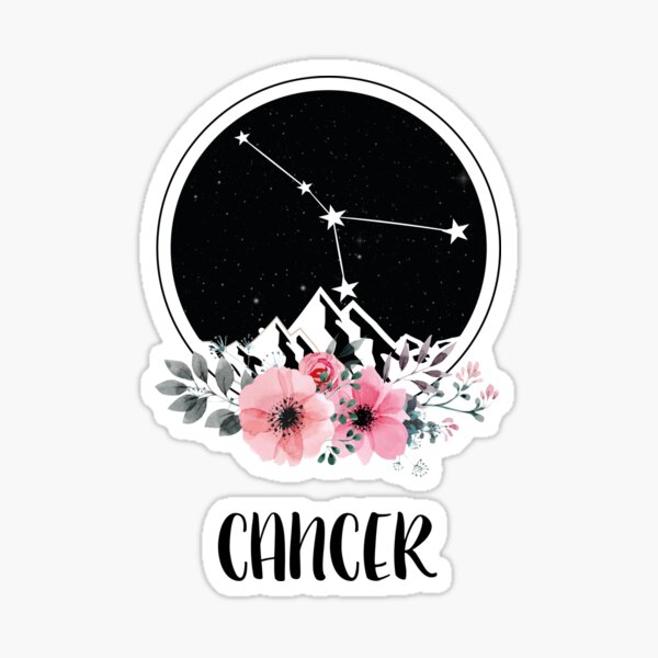 Cancer Zodiac Star Sign Sticker By Danielladevita Redbubble