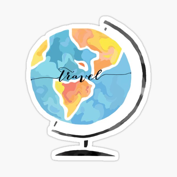 "World globe" Sticker for Sale by Maridac | Redbubble