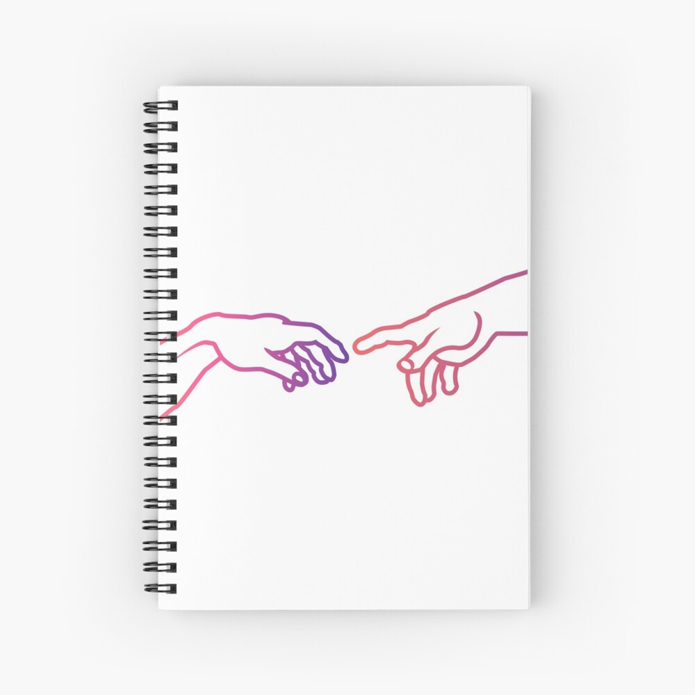 Cuaderno de espiral «La creación de Adán (en italiano: Creazione di ...