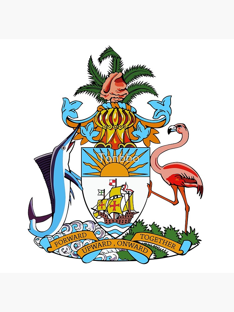 "Bahamas coat of arms" Coasters (Set of 4) for Sale by Tonbbo | Redbubble