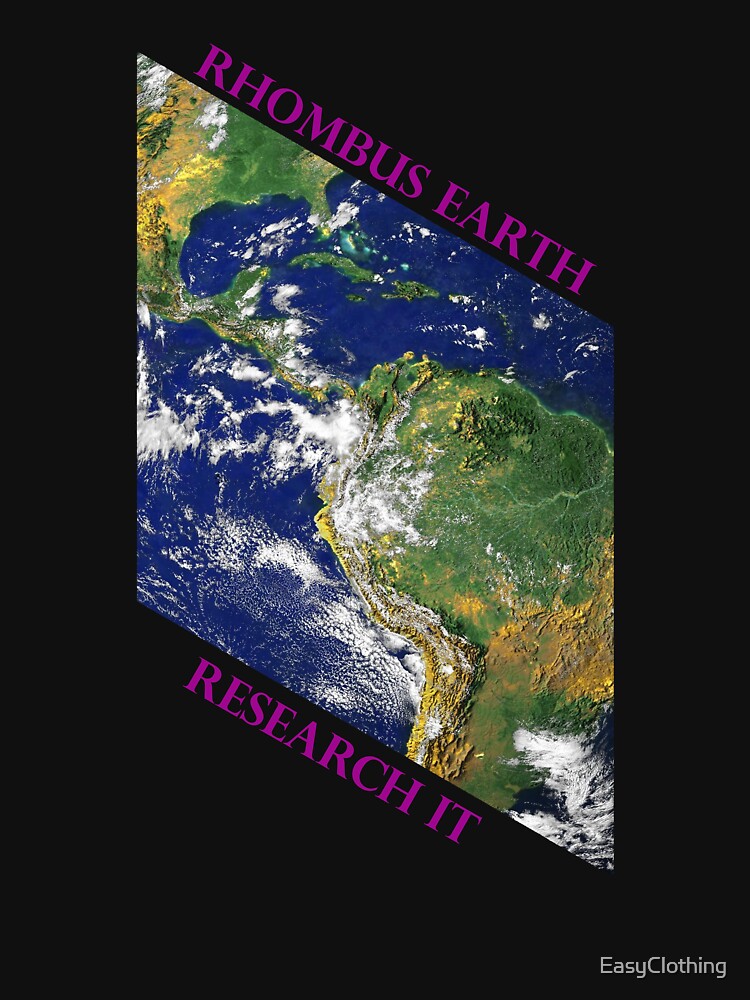 "Rhombus Earth" T-shirt for Sale by EasyClothing | Redbubble | rhombus ...