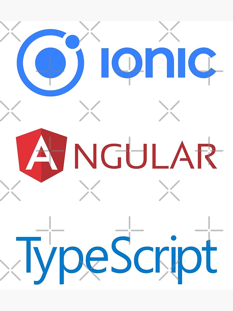 "ionic angular typescript set" Art Print by yourgeekside | Redbubble