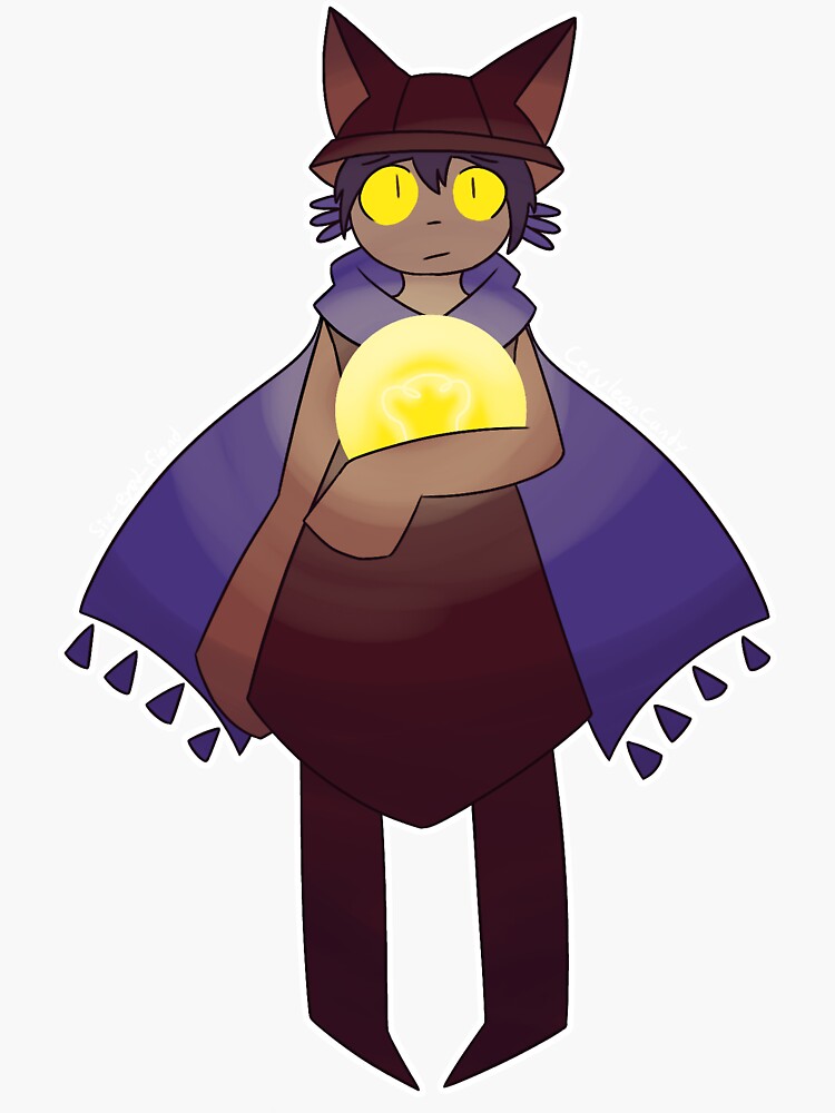"Oneshot - Niko Holding The Sun" Sticker for Sale by Snarp | Redbubble