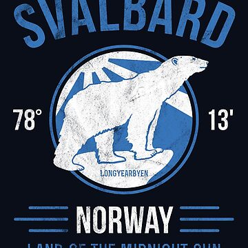"Svalbard Polar Bear - Midnight Sun in Norway" Essential T-Shirt for ...