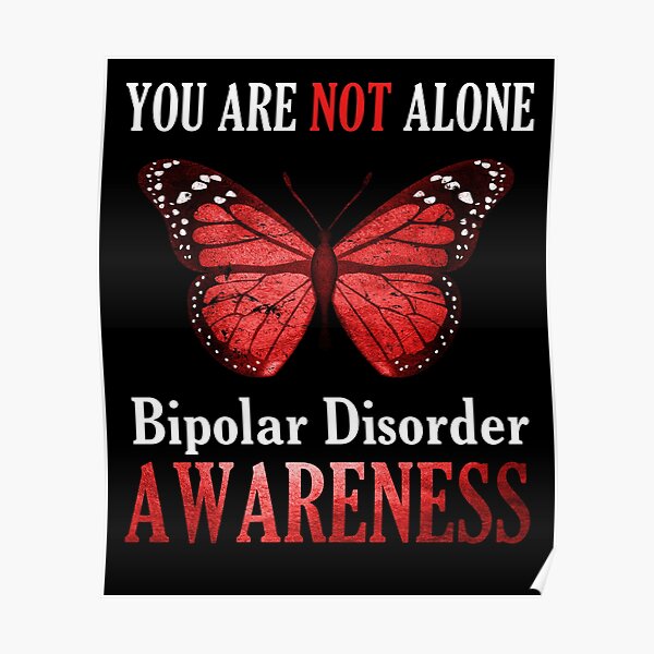 "Bipolar Disorder Awareness Butterfly Gift" Poster for Sale by pbng80 ...