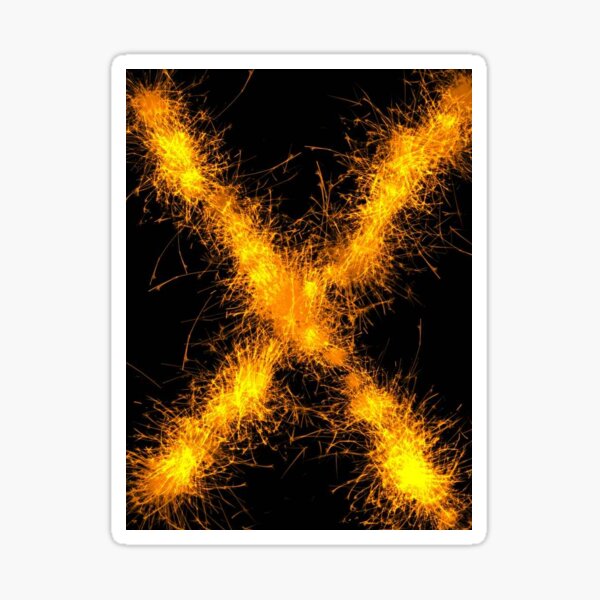 "Fire Cross" Sticker for Sale by Jenny34 | Redbubble