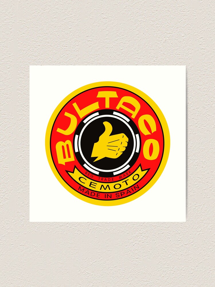 "Bultaco Motorcycle Logo" Art Print by mkkessel | Redbubble
