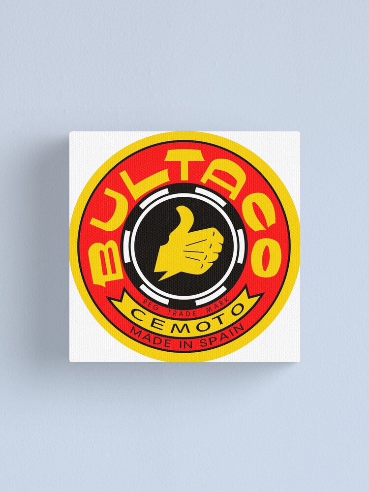 "Bultaco Motorcycle Logo" Canvas Print by mkkessel | Redbubble