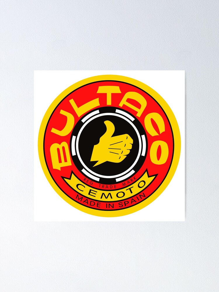 "Bultaco Motorcycle Logo" Poster by mkkessel | Redbubble
